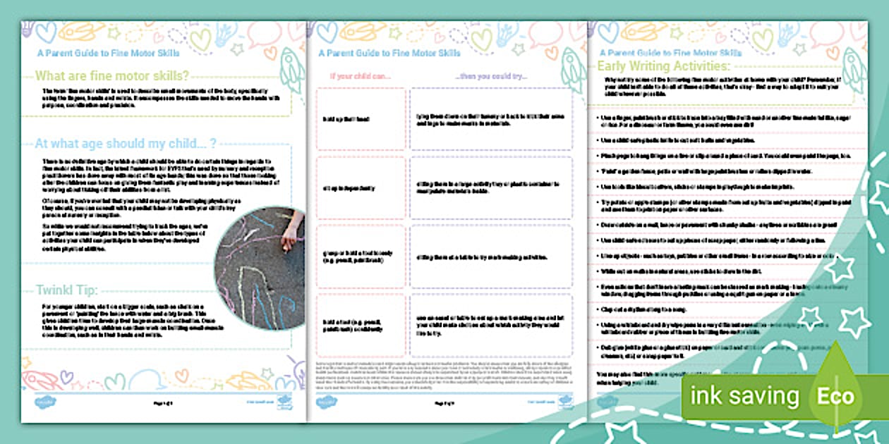 A Parent Guide to Fine Motor Skills | Home Teaching Support