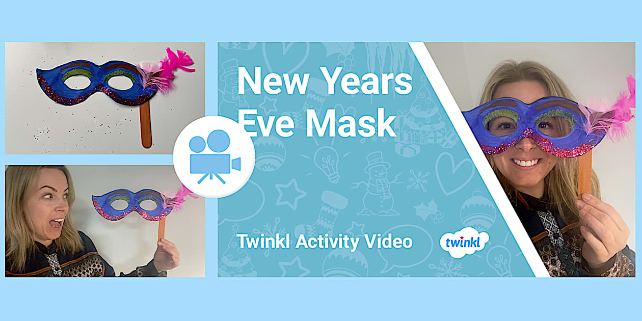 How to Make a New Year's Eve Mask | EYFS Craft Video