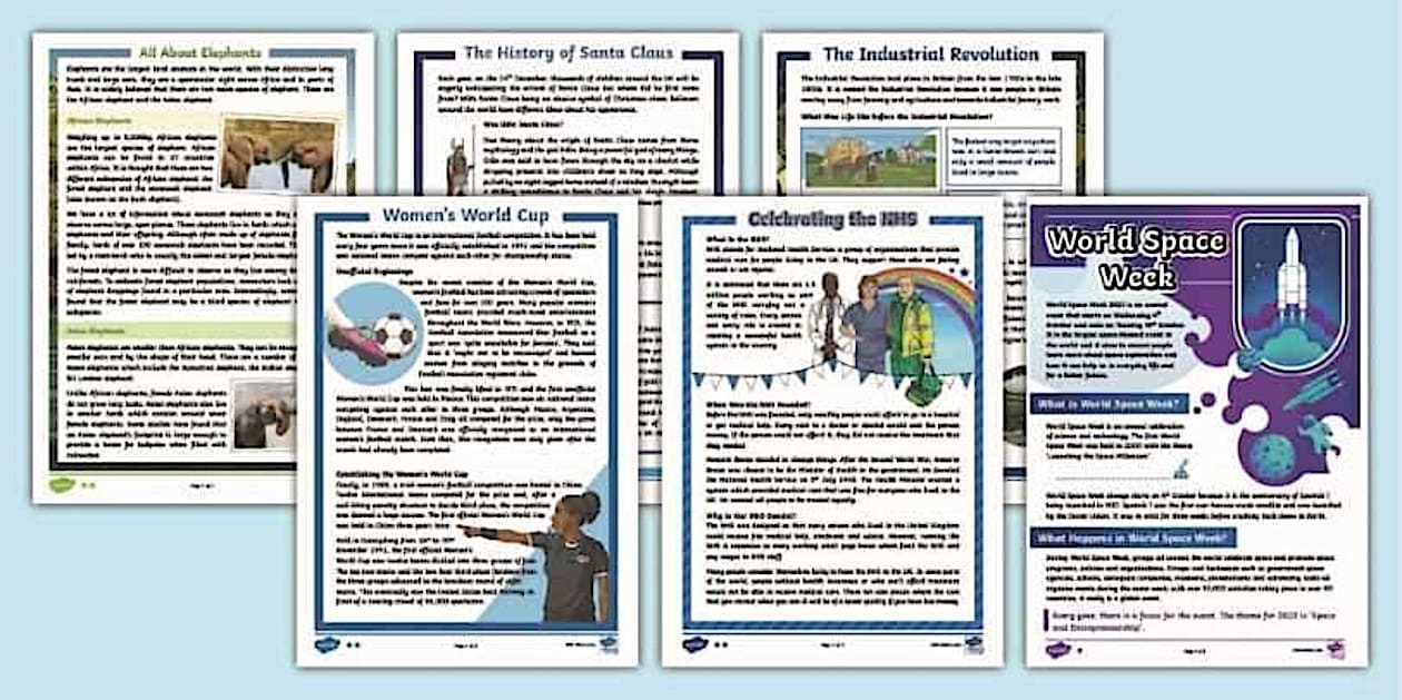 UKS2 Non-Chronological Reports Resource Examples Pack