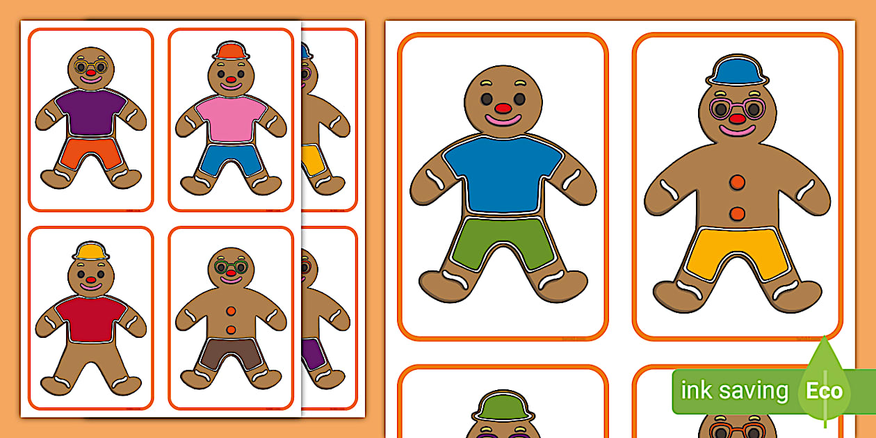 Gingerbread People Communication and Language Cards | Twinkl