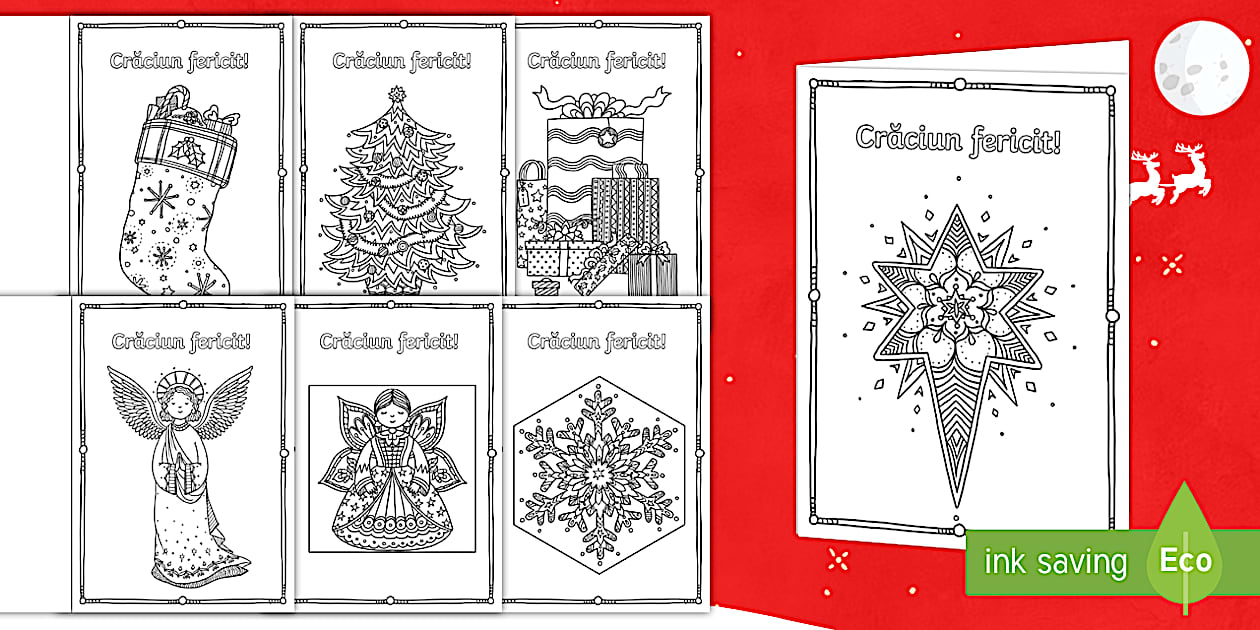 Felicitări de Crăciun | Desene mindfulness | Twinkl România