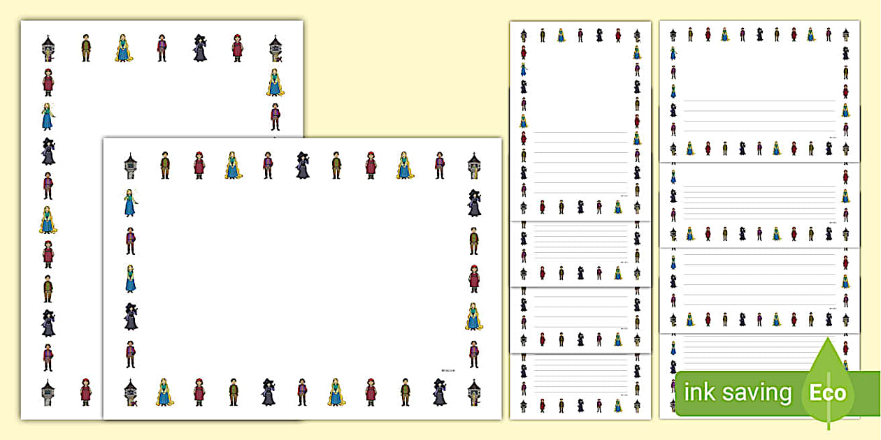 Rapunzel Page Borders (teacher made) - Twinkl