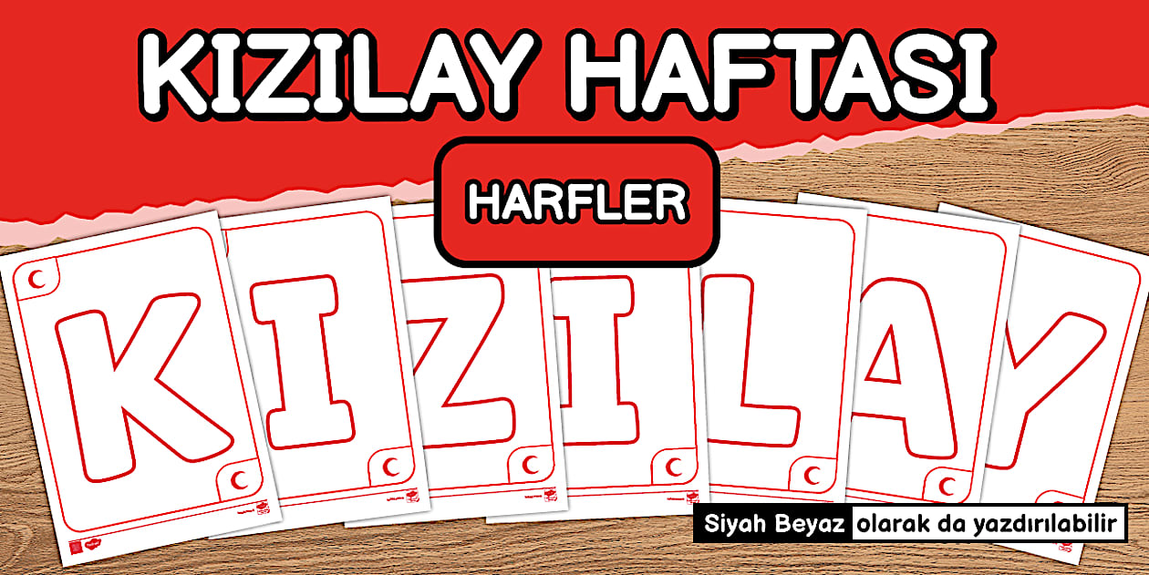 Kızılay Haftası | Harfler-Twinkl