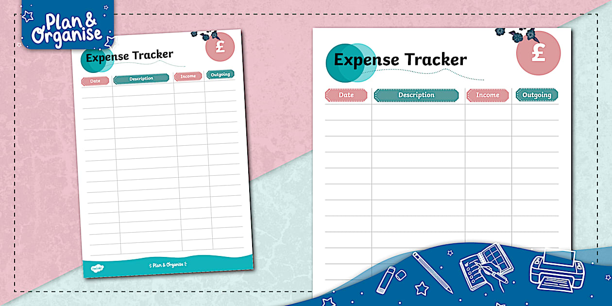 Expense Tracker - Planner Insert | Twinkl Busy Bees - Twinkl