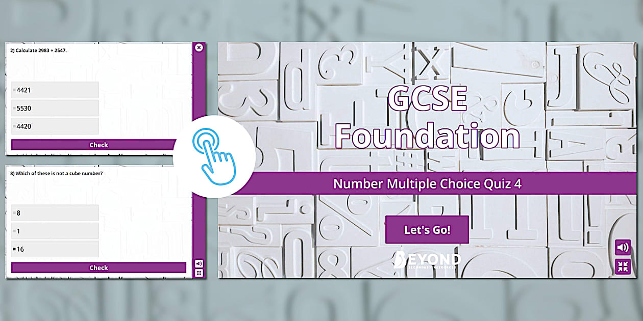Foundation Multiple Choice Questions: Number Set 4 - Twinkl