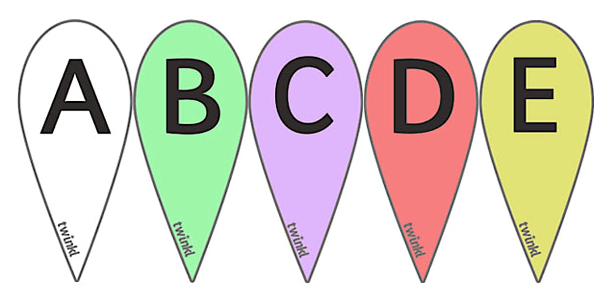 A-Z Letter Fans (Capitals) (teacher made) - Twinkl