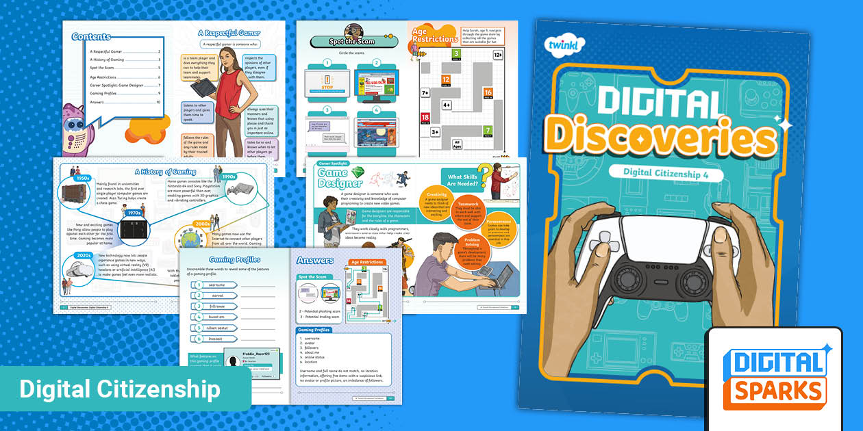 Digital Citizenship 4: Digital Discoveries Magazine - Twinkl