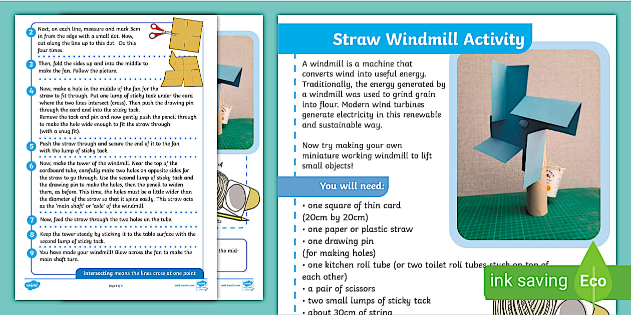 Wind Turbine Experiment - Physical Sciences - Primary