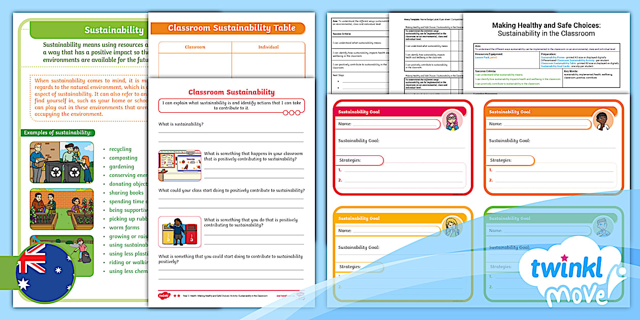 Year 2 Health Making Healthy and Safe Choices Lesson Pack