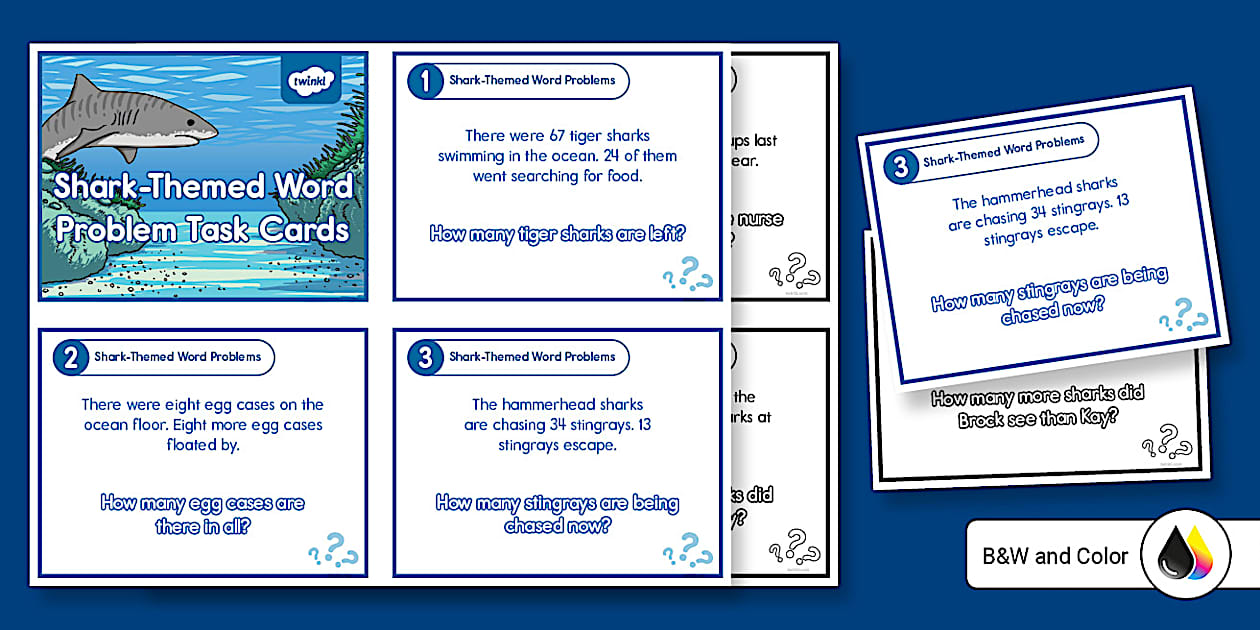 Shark Math Worksheets | 2nd Grade Resource | Twinkl USA