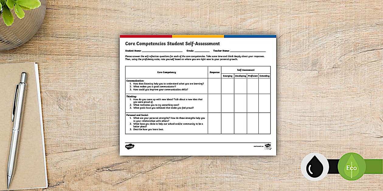 British Columbia Interm Competencies Student Self-Assessment