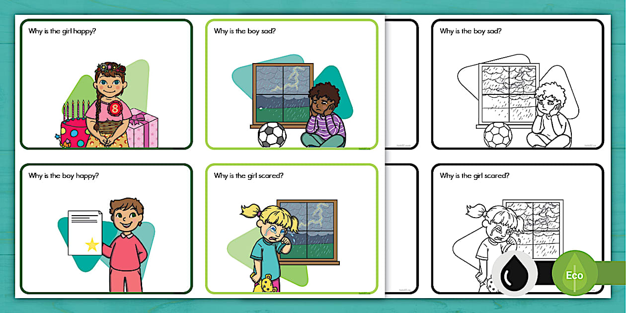 Emotions Challenge Cards Primary