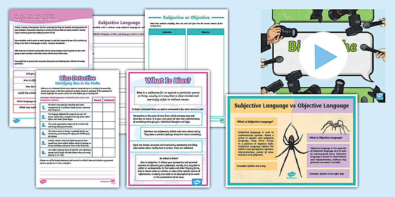 Introduction to Bias Activity Pack | Language in Context