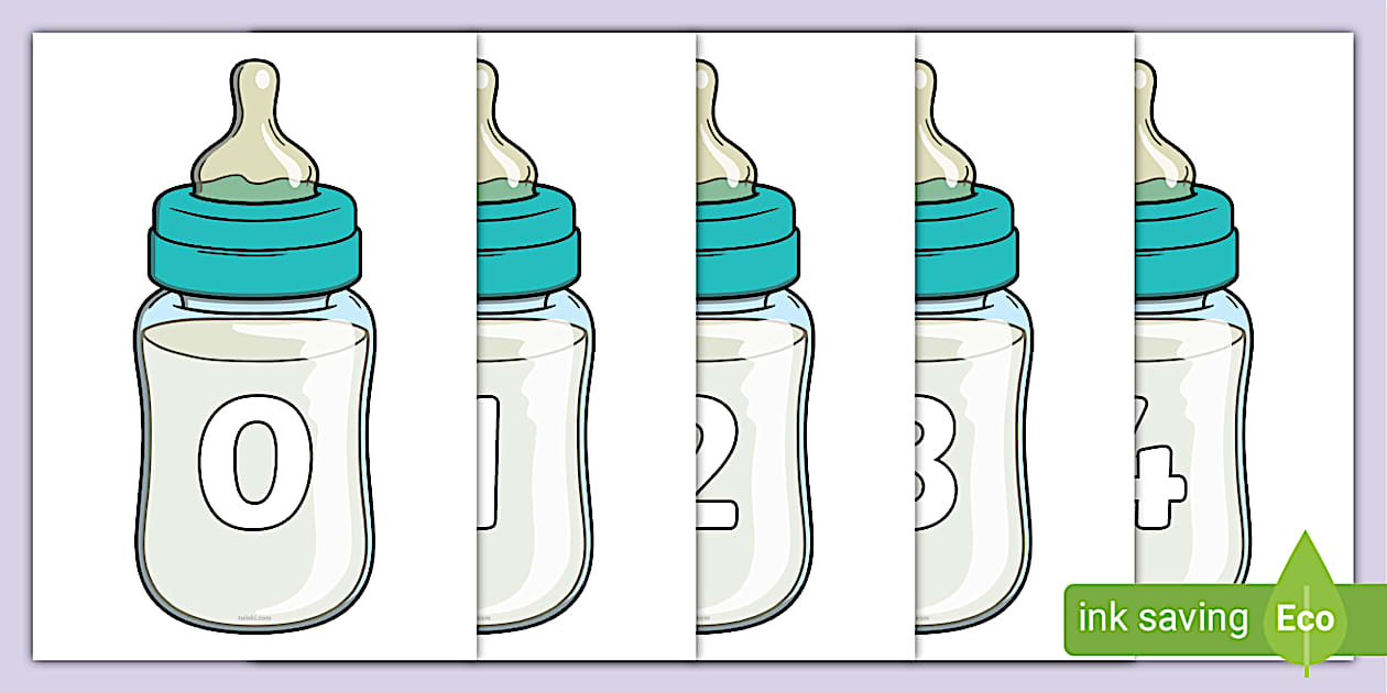 👉 Numbers 0-20 on Baby Bottles (teacher made) - Twinkl