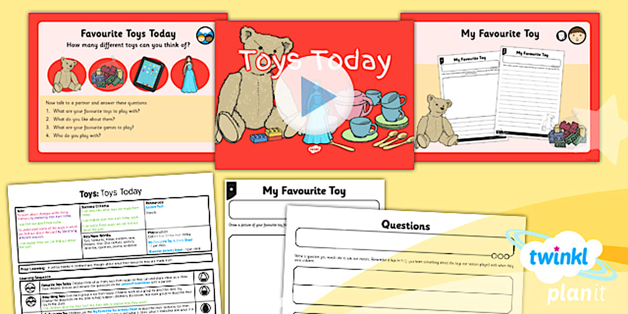 History: Toys:Toys Today KS1 Lesson Pack 1 (teacher made)
