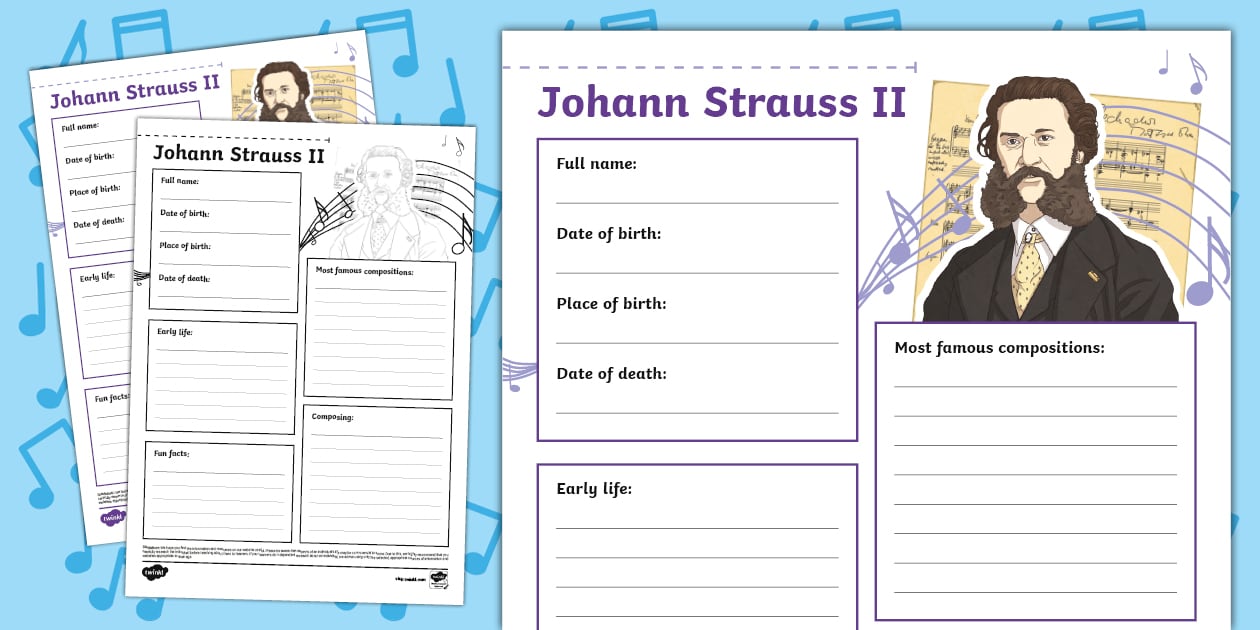 👉 Johann Strauss II Fact File Template (Teacher-Made)