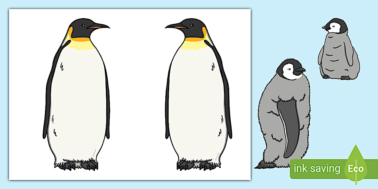 Penguin Family Cut-Outs - Twinkl