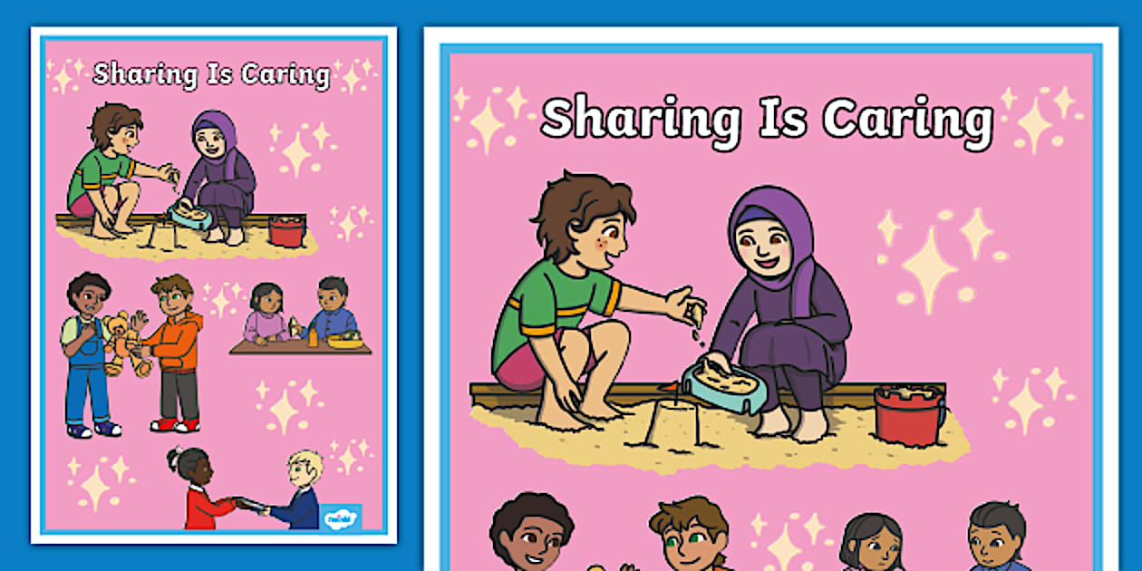 * NEW * Sharing Is Caring Display Poster (teacher made)