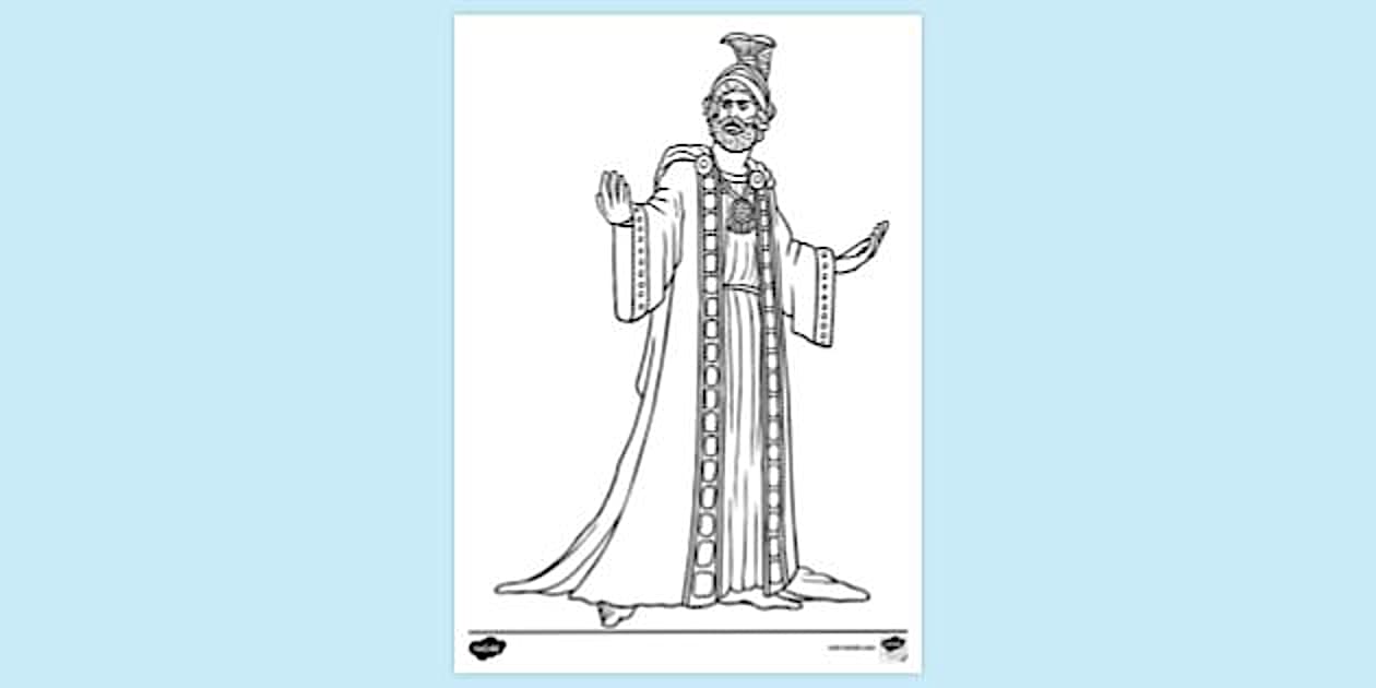 King Menelaus Colouring Sheet | Primary Resources - Twinkl