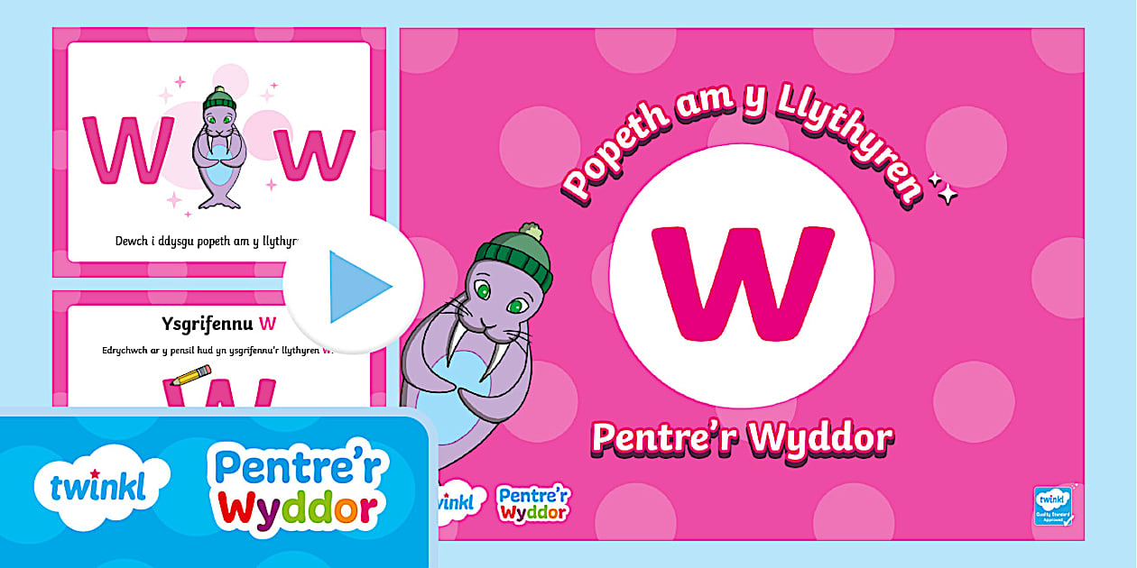 Pentre'r Wyddor: Popeth am y Llythyren w (teacher made)