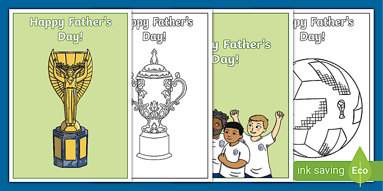The World Cup Themed Father's Day Cards - Football World Cup Display Pack