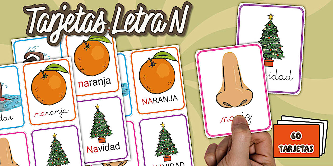 Tarjetas de Vocabulario | Letra N