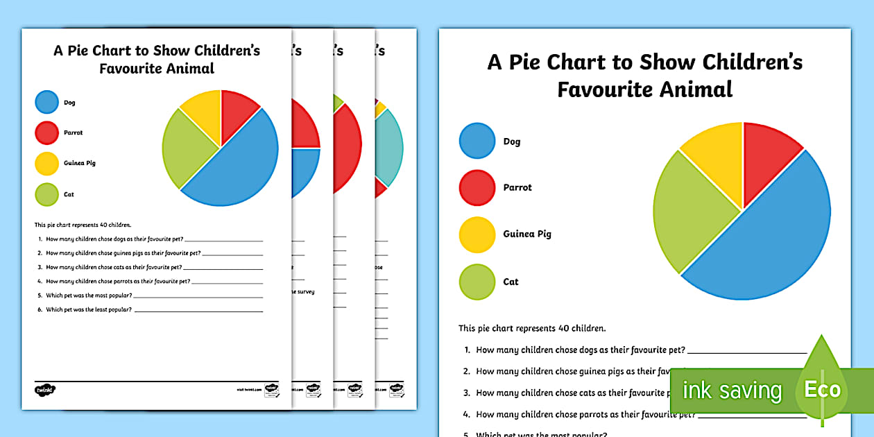 Pie Chart Interpretation Question Cards (teacher made)