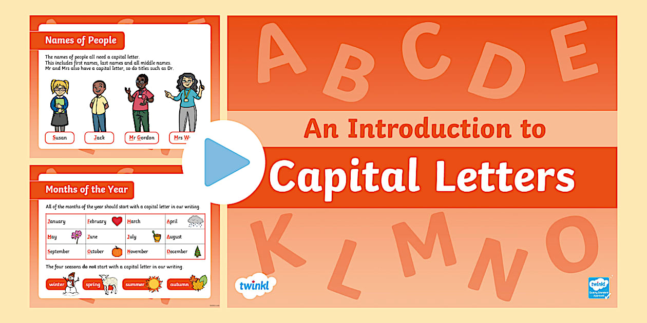 An Introduction to Capital Letters PowerPoint (teacher made)