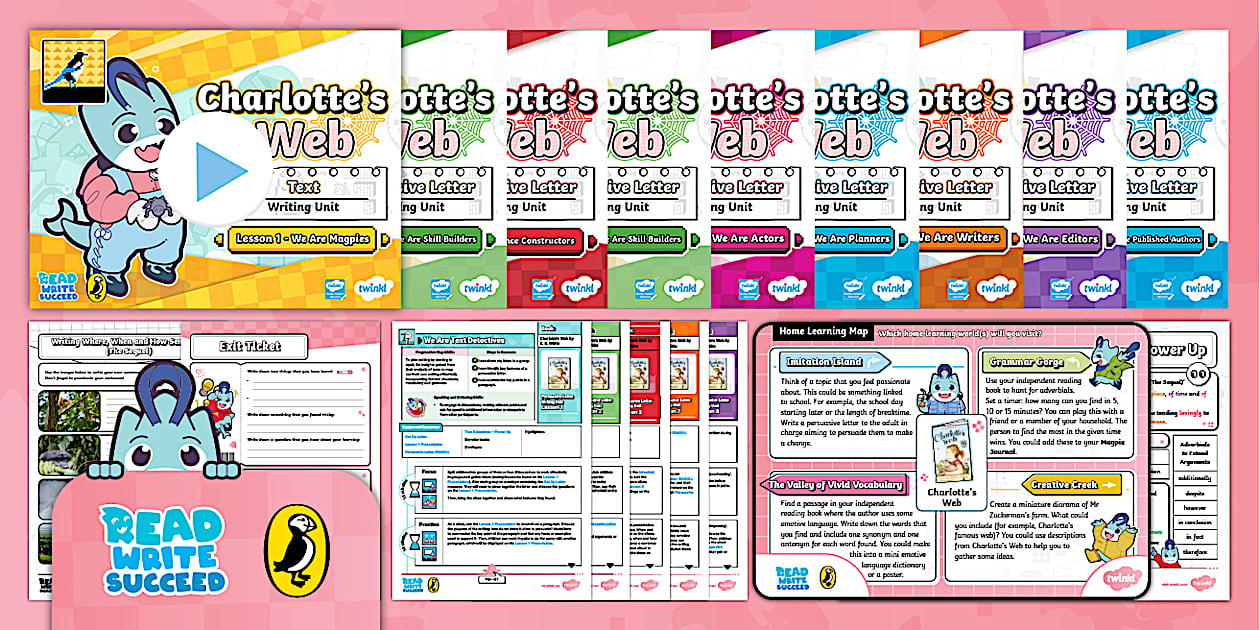 FREE! - Y4 Charlotte's Persuasive Letter Writing Unit Pack