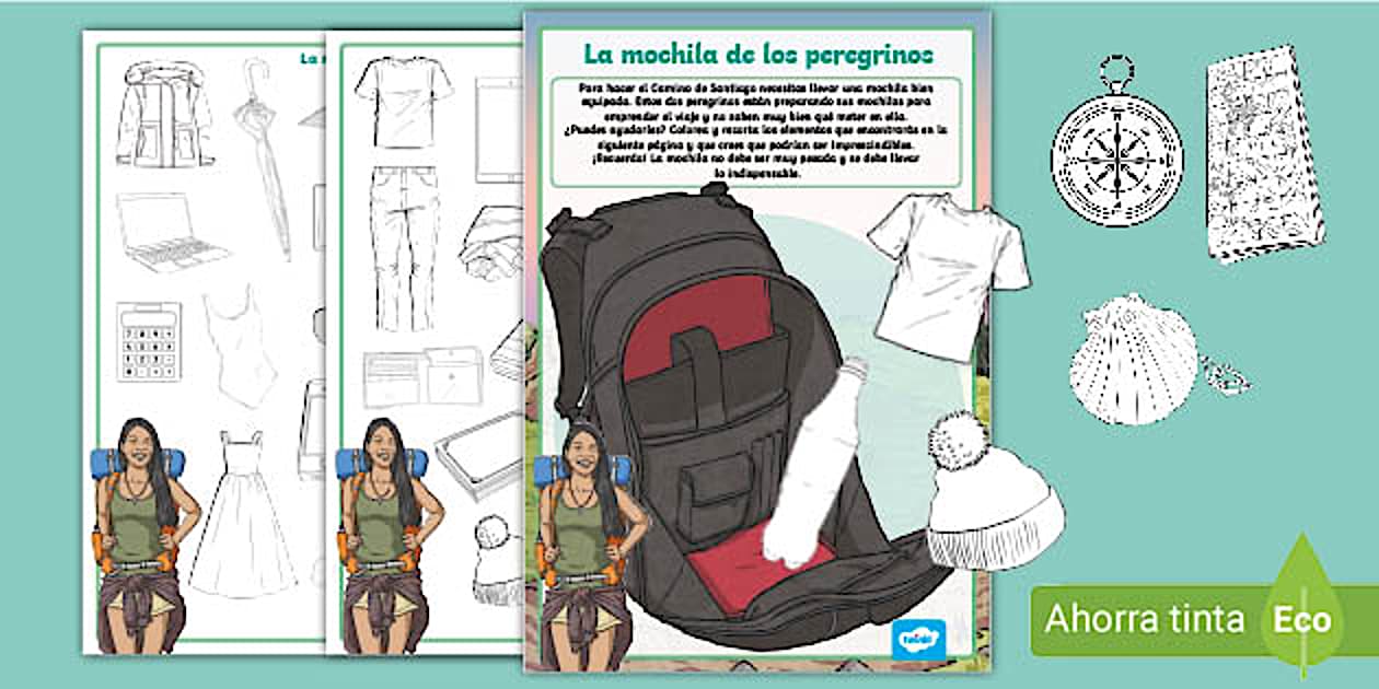 Ficha de actividad: La mochila del peregrino (teacher made)