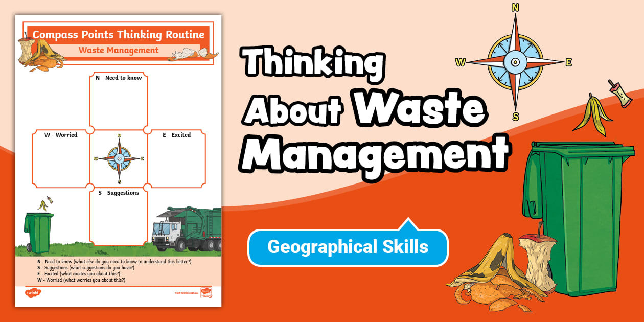 Waste Management Compass Points {Activity} (teacher made)