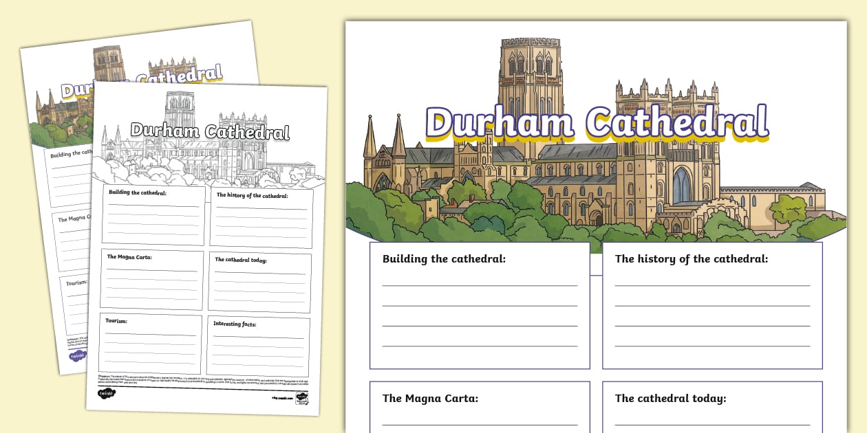 Durham Cathedral Fact File Template (teacher made) - Twinkl