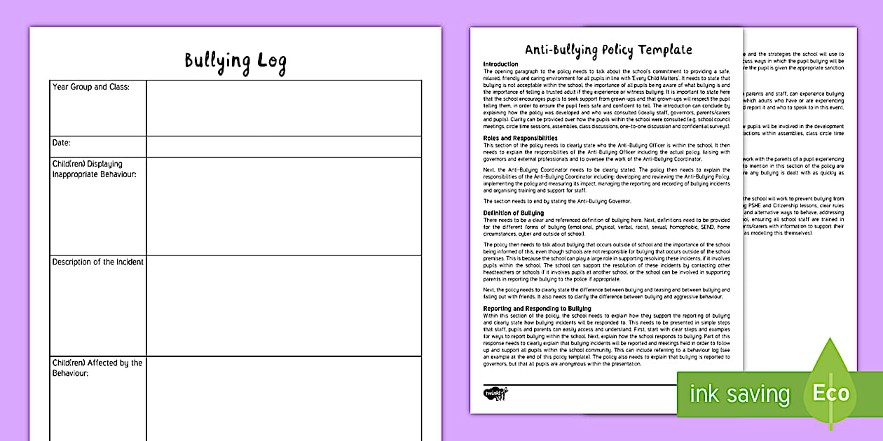 Anti-Bullying Policy Template | Anti-Bullying Guidance