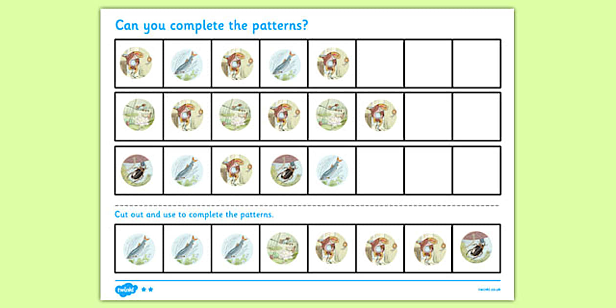 Higher Ability Beatrix Potter - The Tale of Mr Jeremy Fisher Complete the