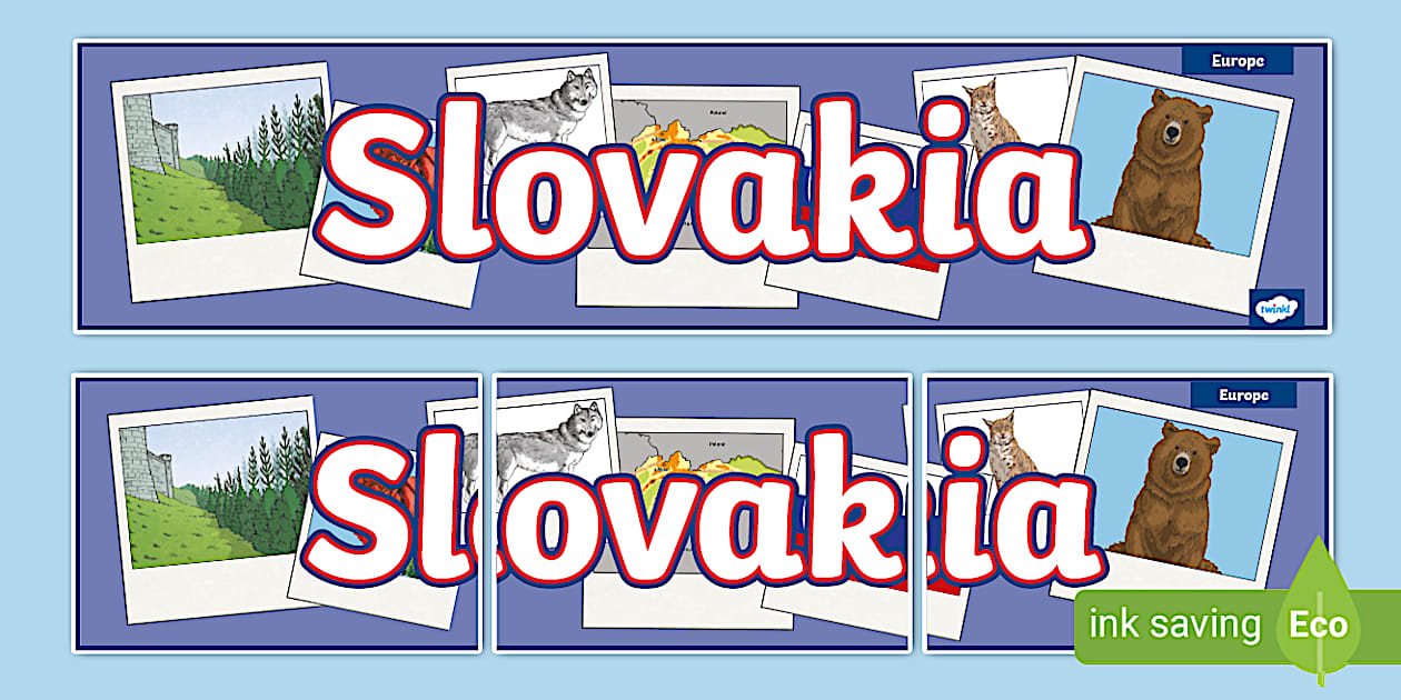 KS2 Slovakia Display Banner (teacher made) - Twinkl