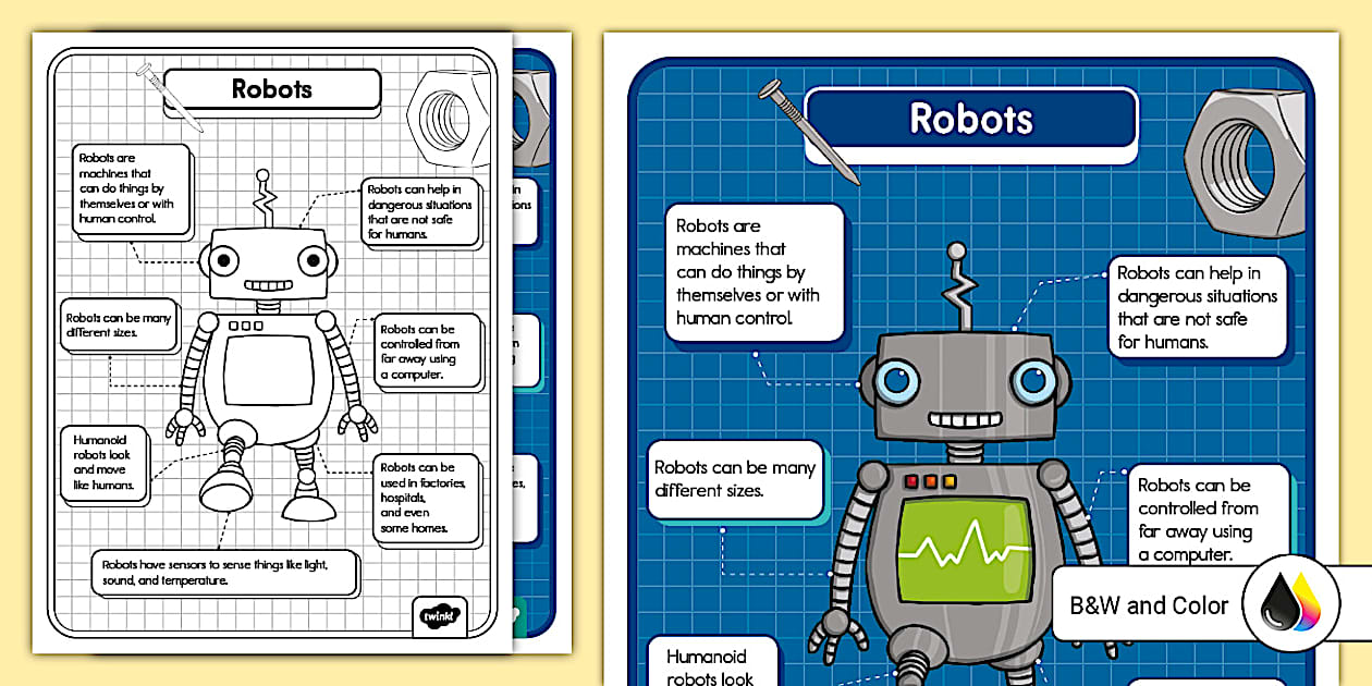 Robots Informational Poster (Teacher-Made) - Twinkl