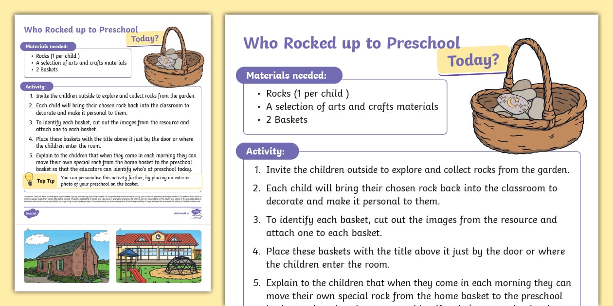 Who Rocked up to Preschool Today?