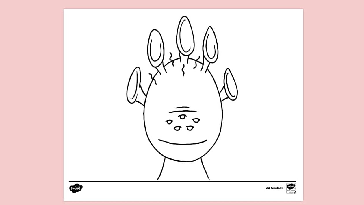 Javelin Head Without Eyes Colouring | Colouring Sheets