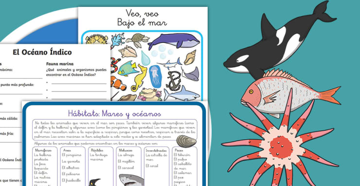 Hojas De Trabajo Sobre Los Océanos Del Mundo TEMA 5 «LOS