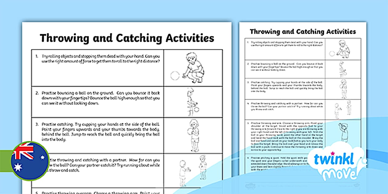 Move PE Year 2 Throwing and Catching Home Learning Tasks