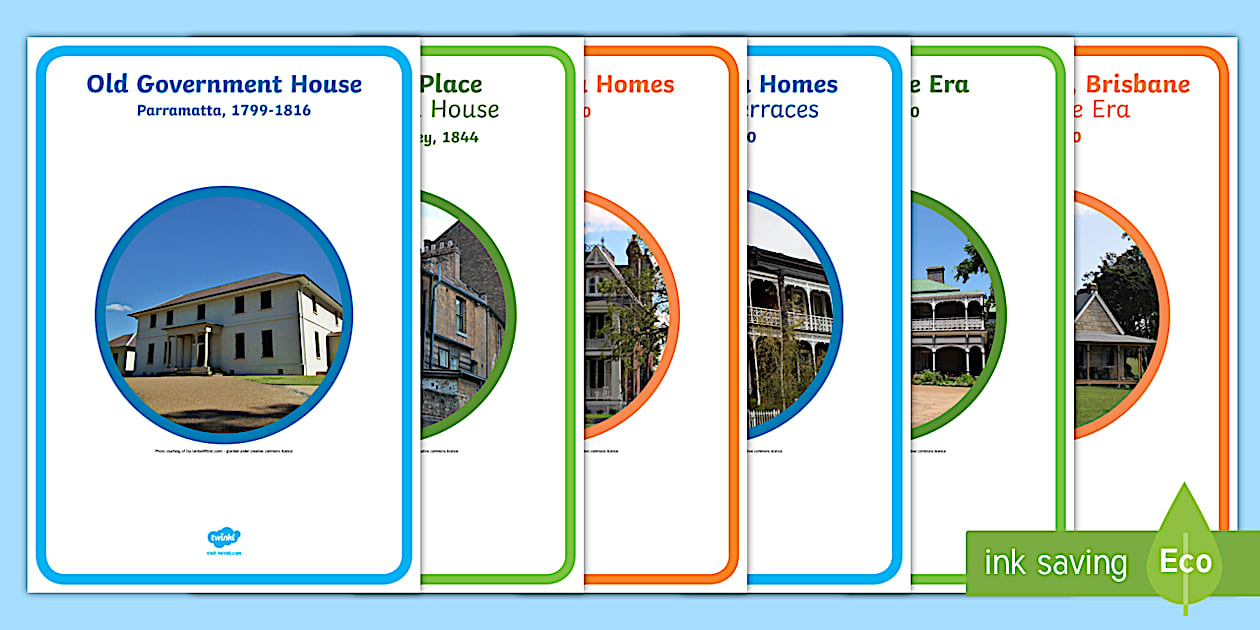 Australian Homes through History A4 Poster - AC9HSFK03