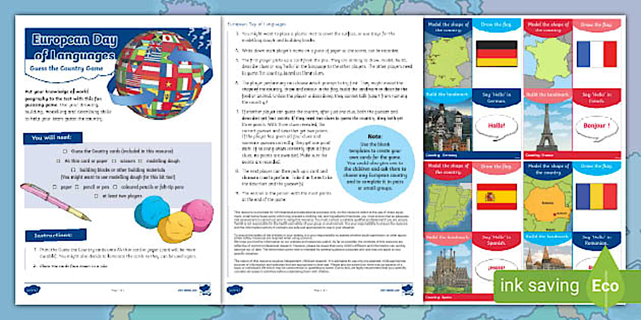 👉 European Day of Languages Countries | Guess the Country Game