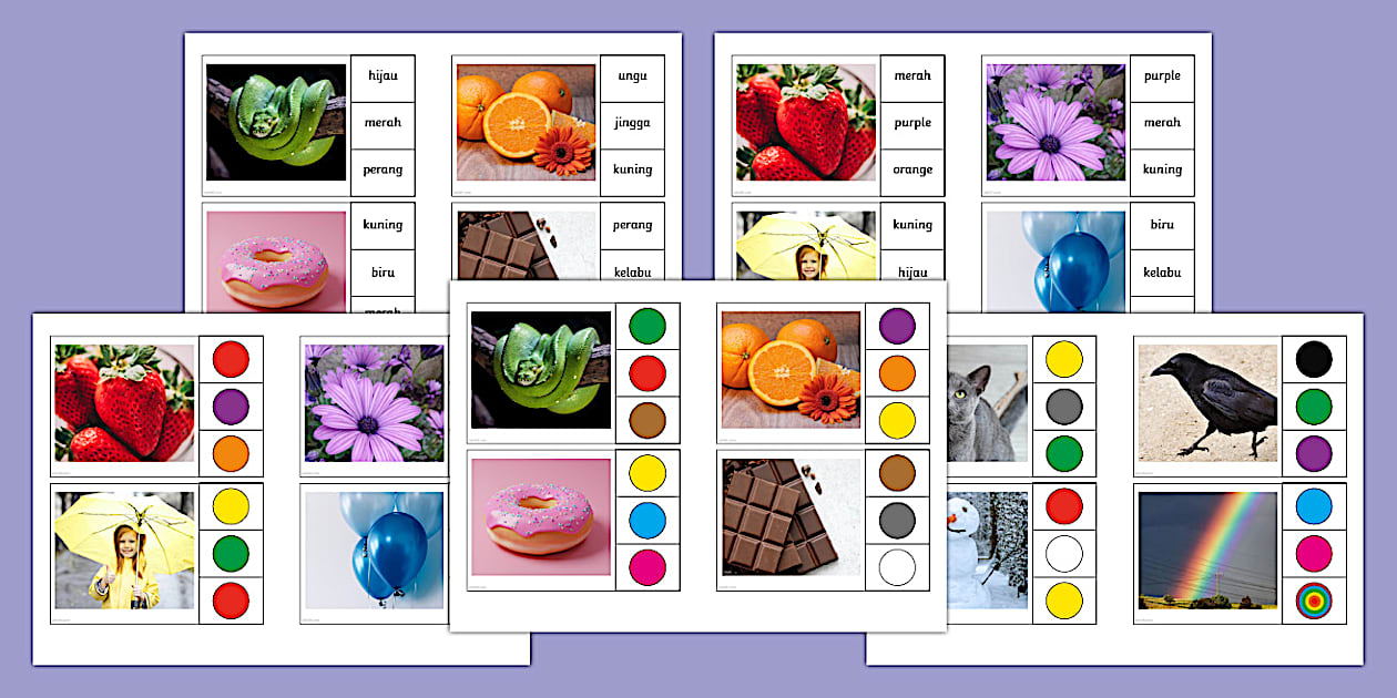 Permainan Klip Padankan Warna - Twinkl