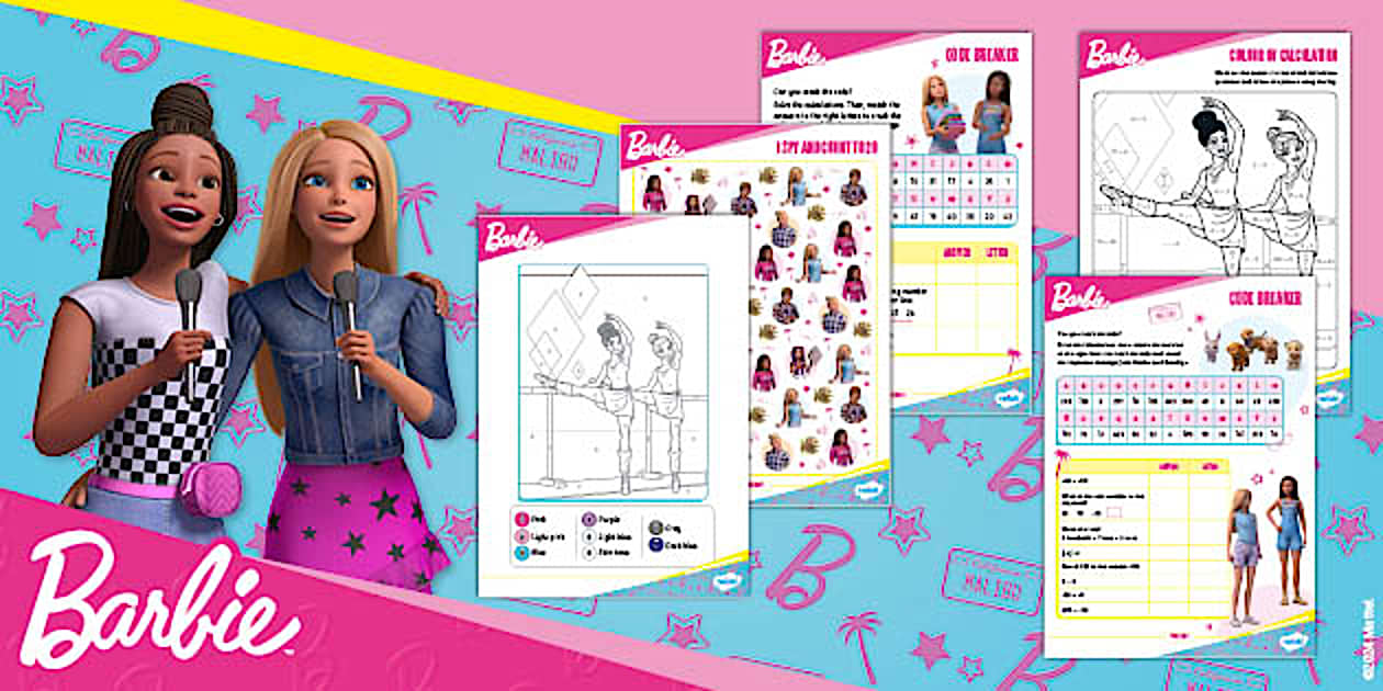 Barbie: Magnificent Maths Activities Pack (teacher made)