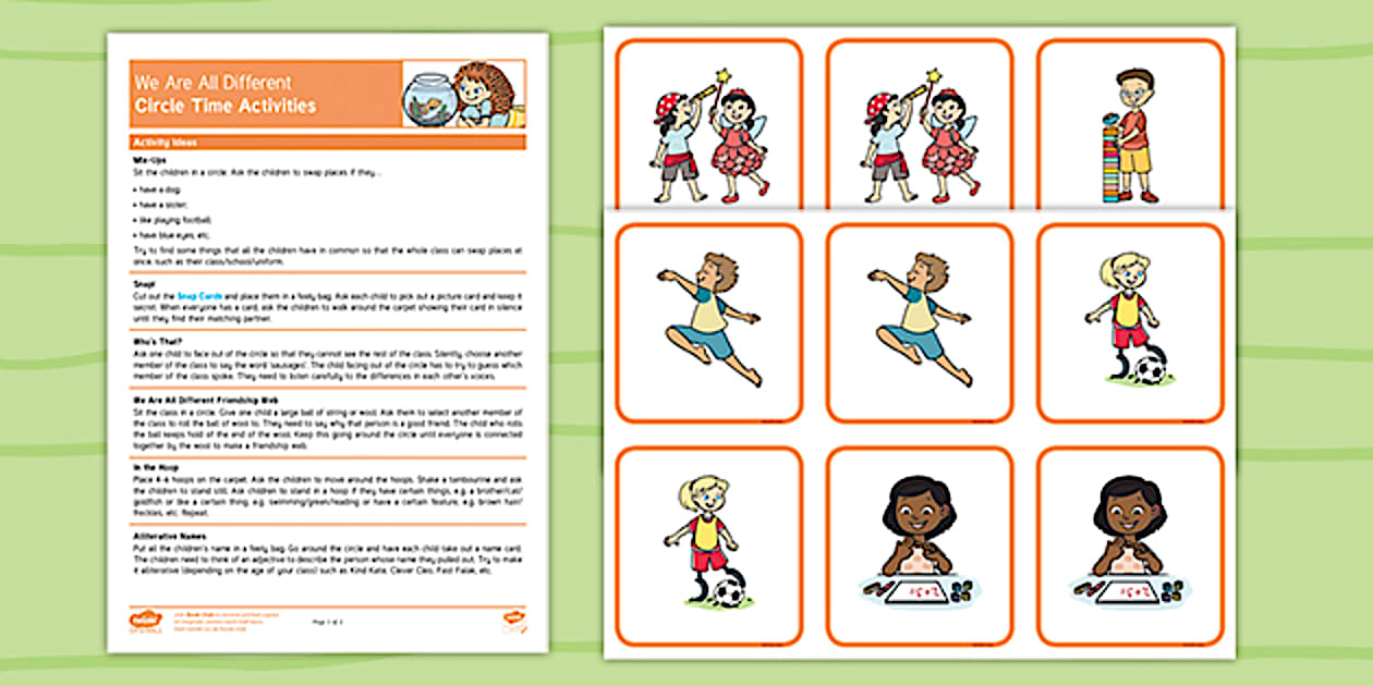 We Are All Different Circle Time Teaching Ideas - Twinkl We Are All Different Circle Time Teaching Ideas - Twinkl