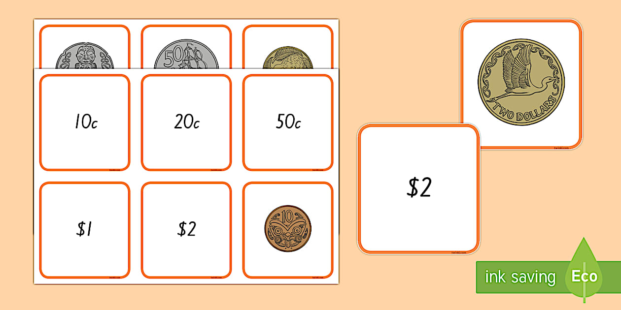 Coin Matching Cards (Teacher-Made) - Twinkl