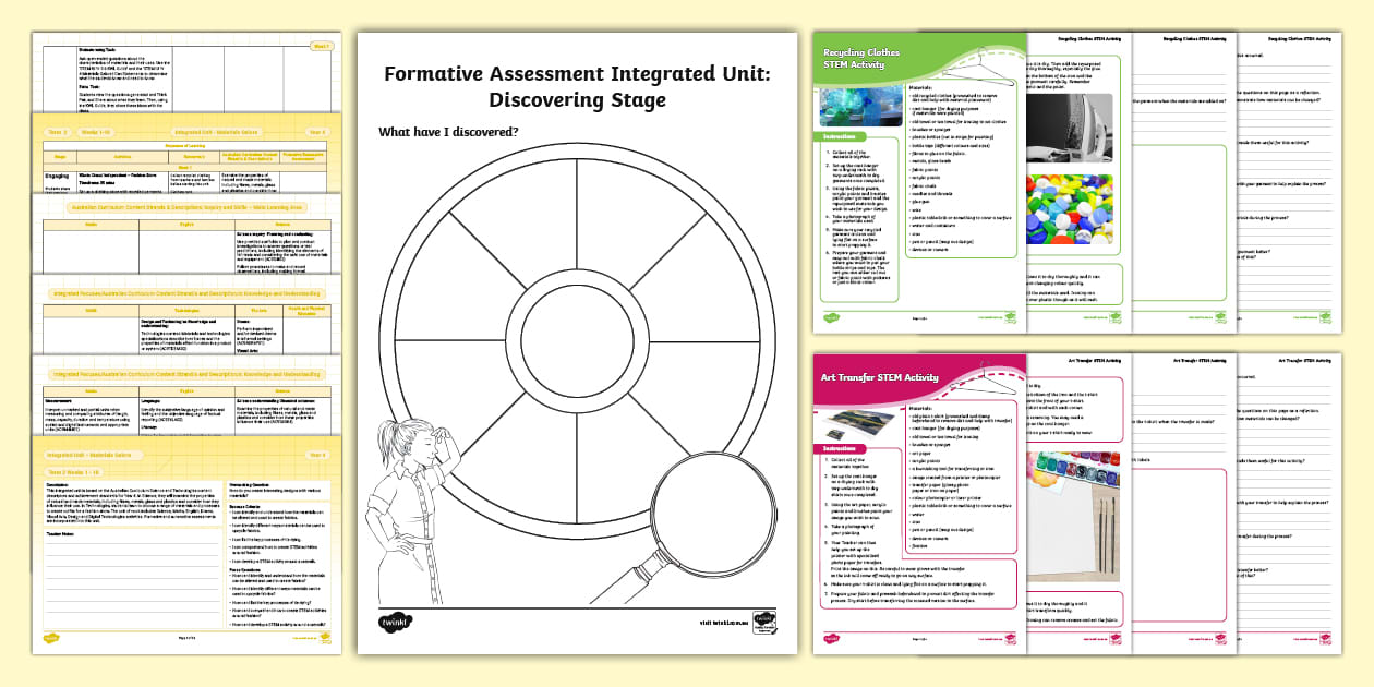 STEM IU Yr 4 Materials Galore Wk 3-4