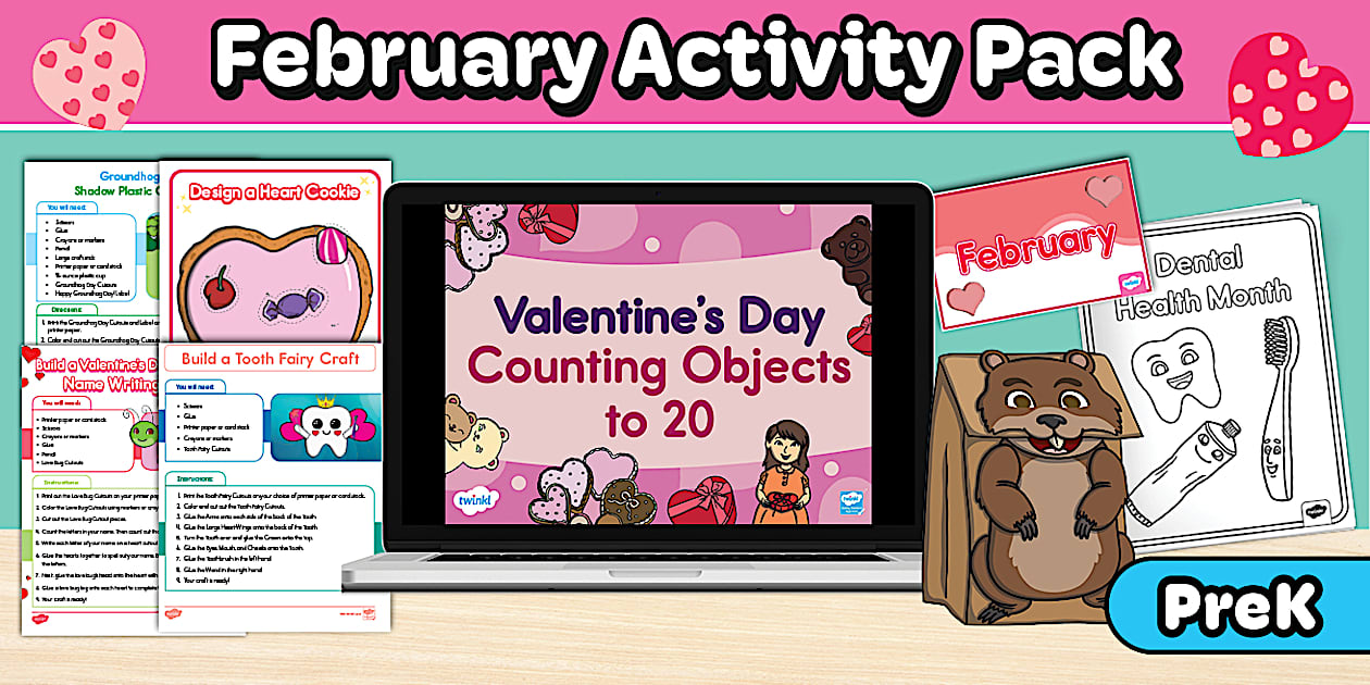 Prekindergarten February Activity Pack
