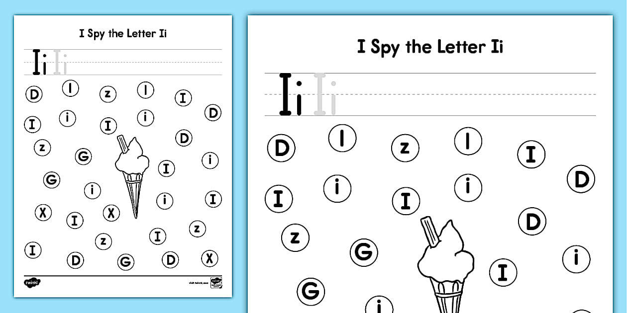 I Spy the Letter Ii Worksheet (teacher made) - Twinkl