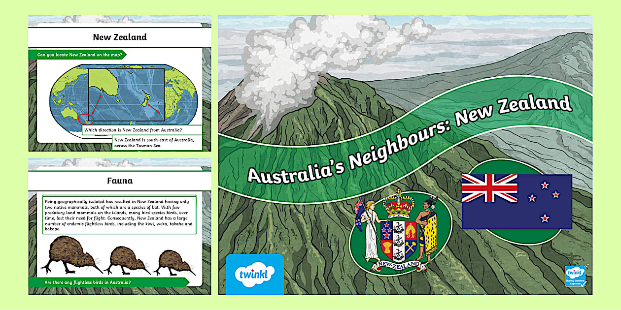 Australia's Neighbours New Zealand PowerPoint (Teacher-Made)